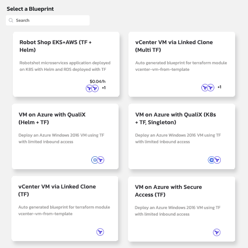 Self Service Deployment | Quali